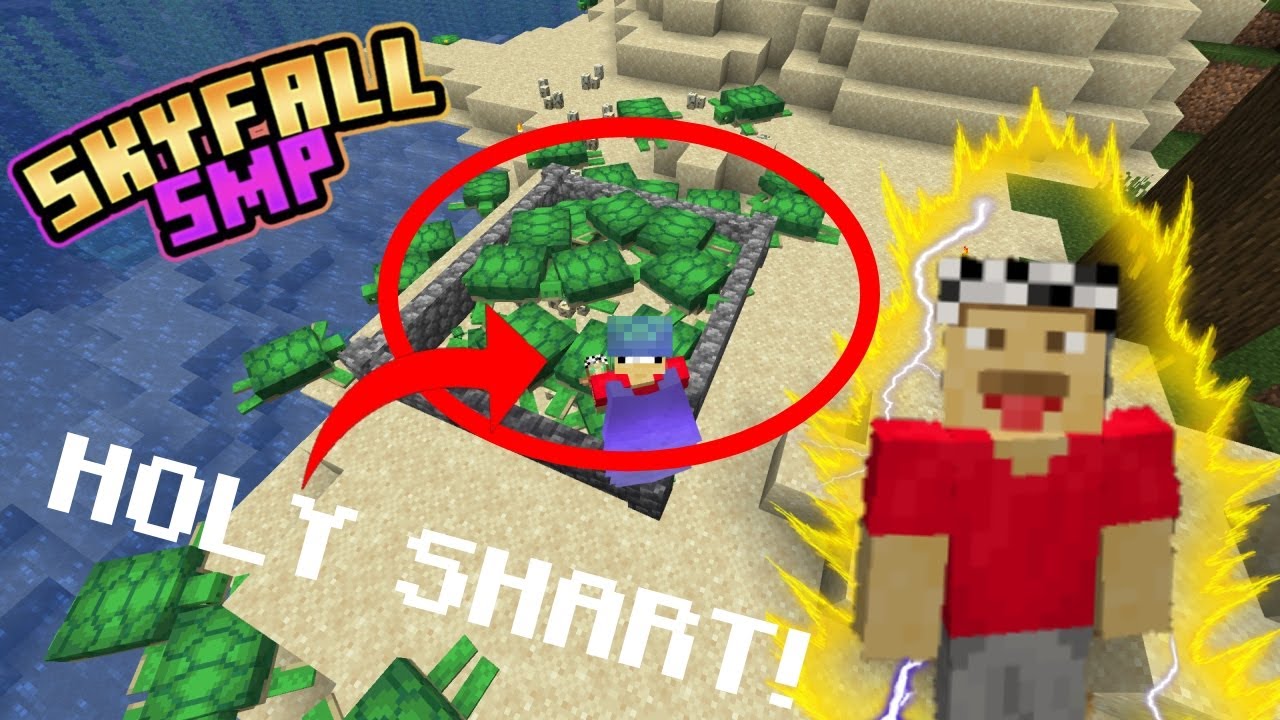 Infinite Turtles!! (Skyfall SMP Episode: 7) [Minecraft Survival Let's ...