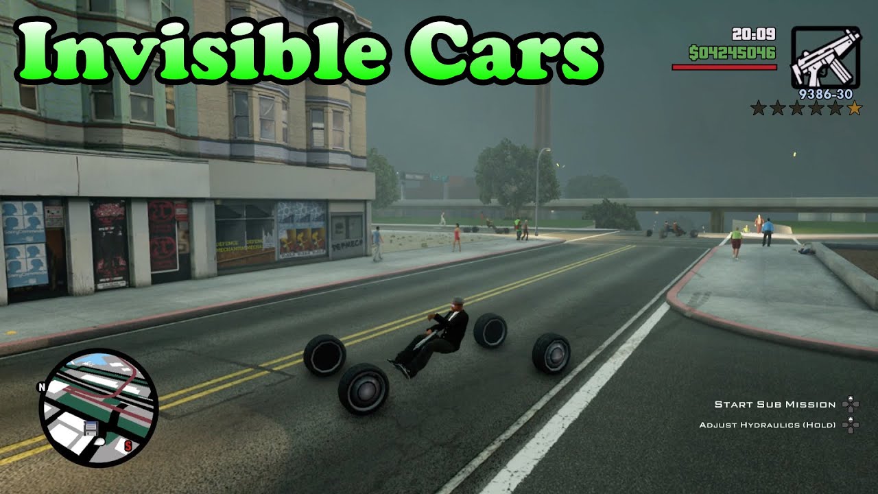 'Invisible Cars' - Grand Theft Auto: San Andreas Cheats (PS, Xbox & PC ...
