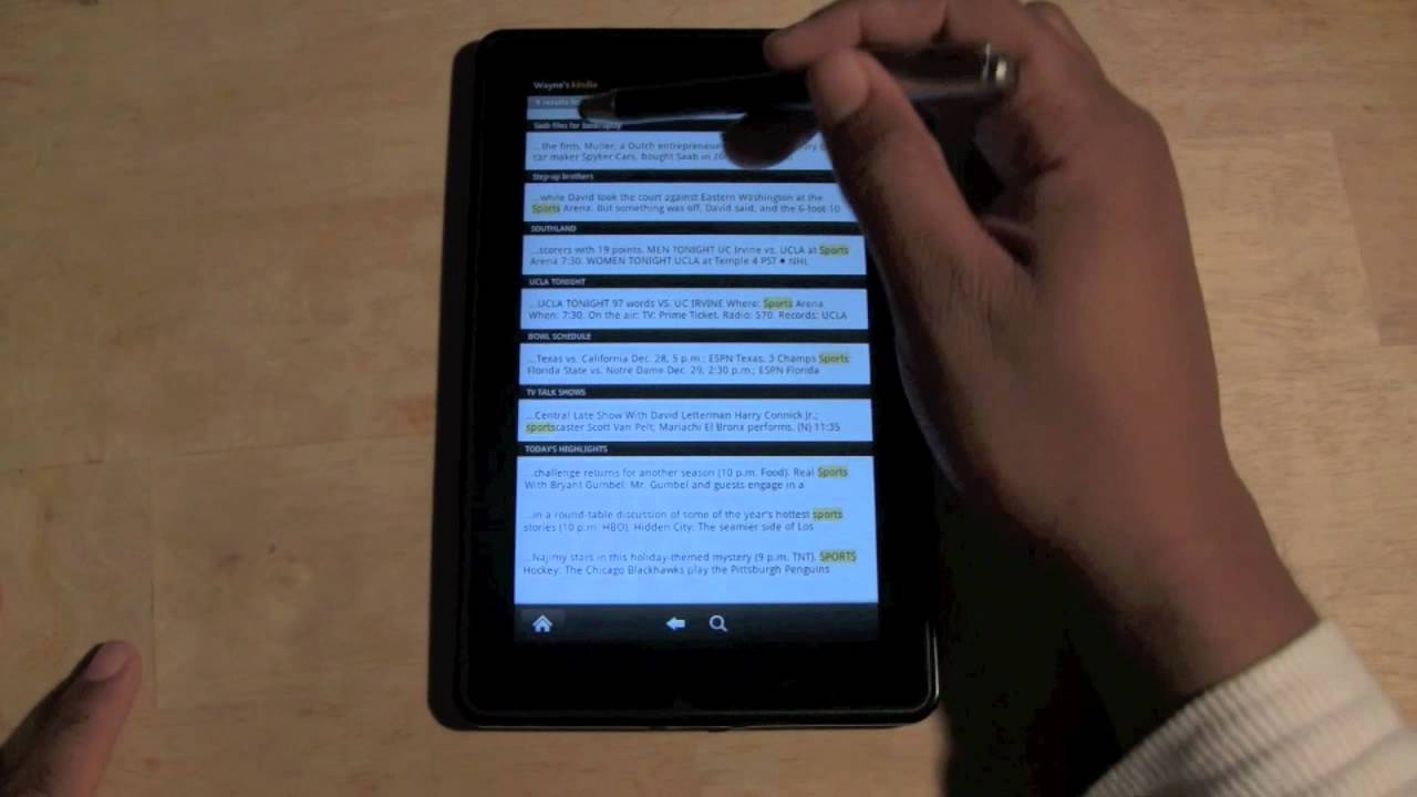 Kindle Fire: Downloading & Reading the Newspaper | H2TechVideos - YouTube