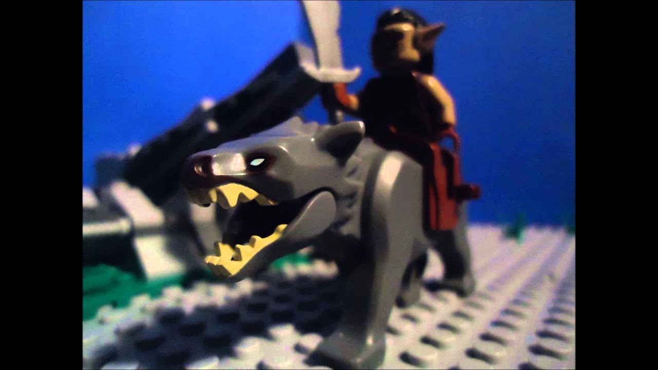 Lego Lordoftherings The warg attacks animation film - YouTube