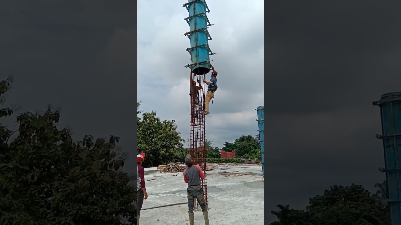 Pemasangan kolom bulat - YouTube
