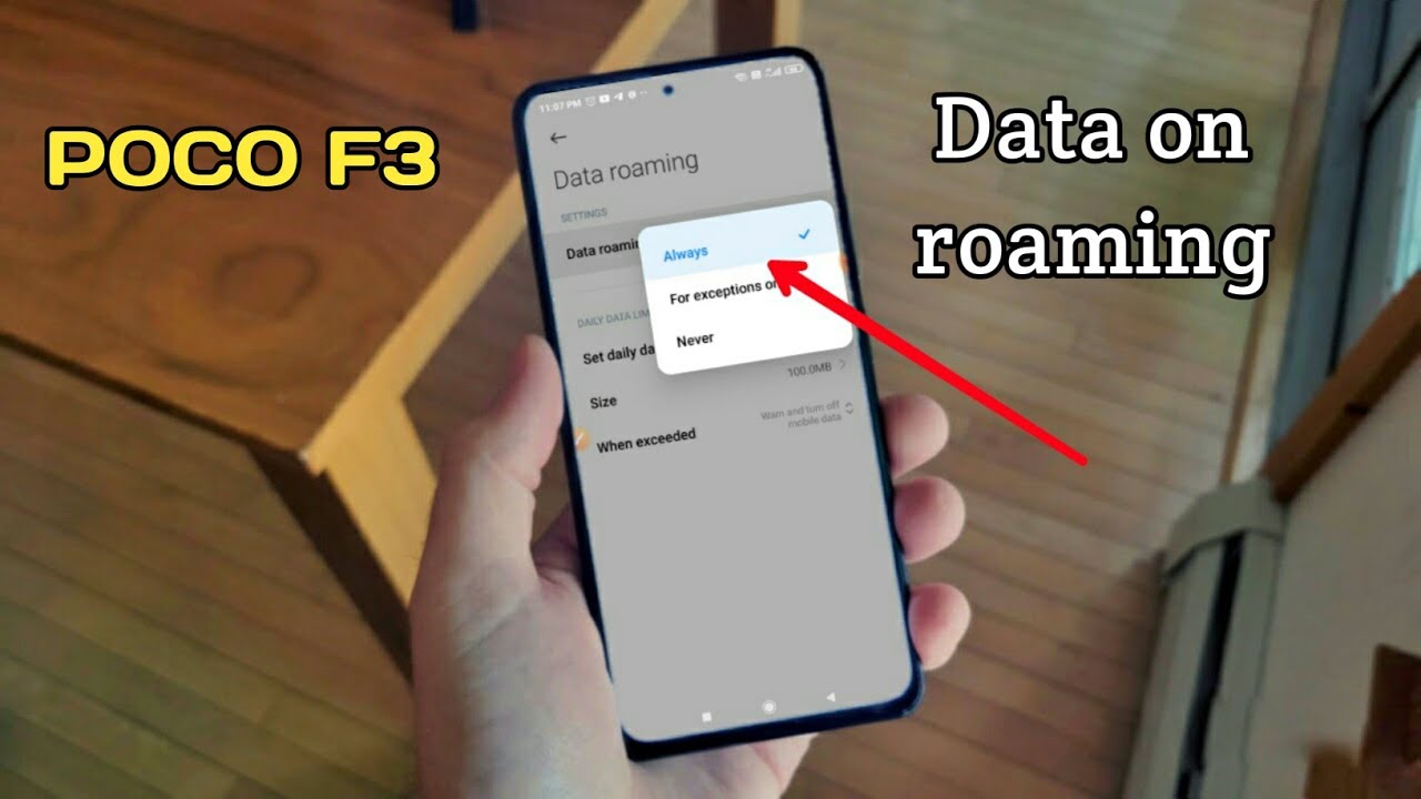 how to enable data at roaming in redmi k40 pro Poco F3 Me data Kaise on ...