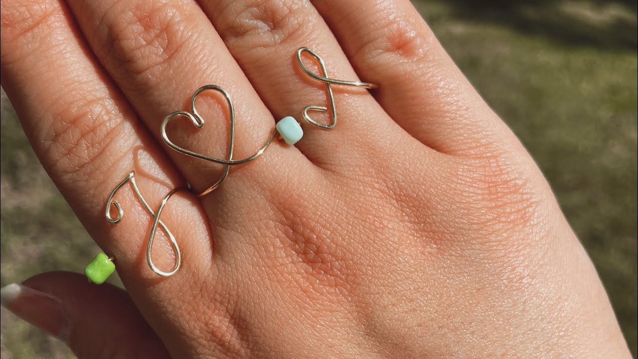 Making A Letter Wire Wrapped Ring - initial rings, DIY, Tutorial, gift ...
