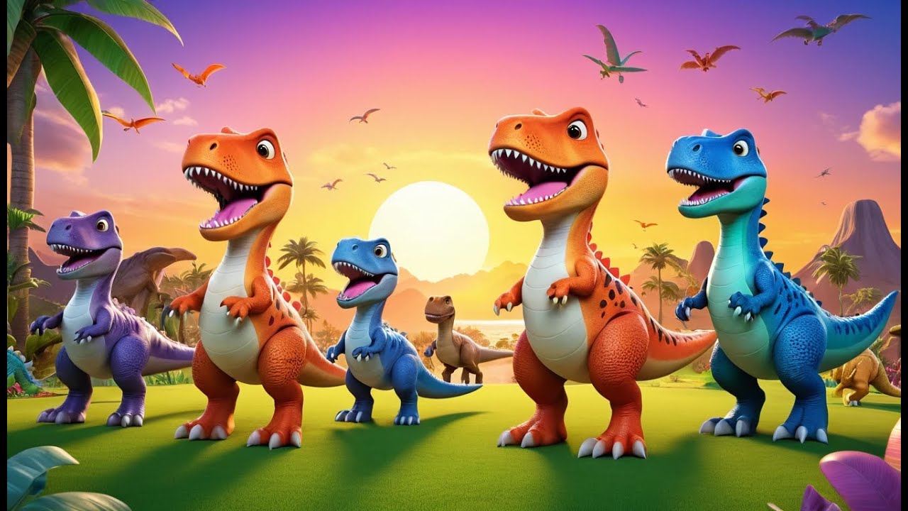 Sadness Go Away – T-Rex Dance Song | Fun Dinosaur Feelings Song for ...