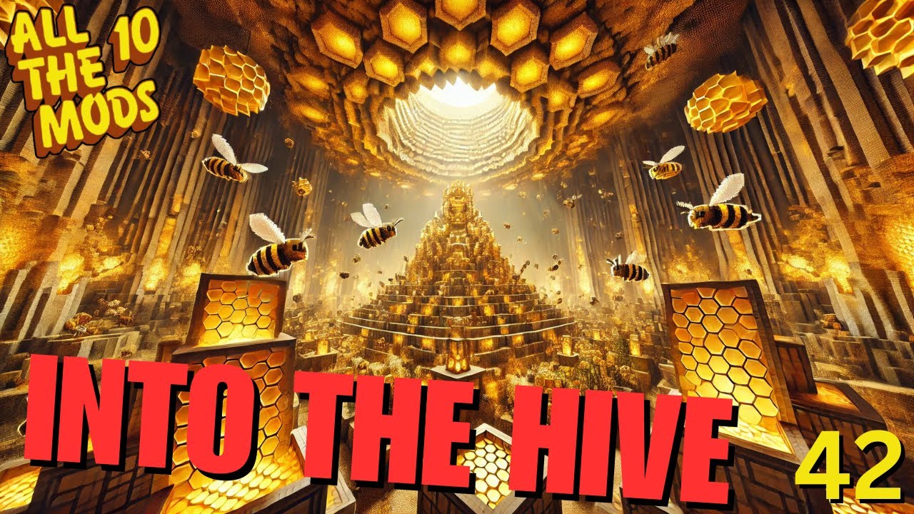 I Explored the Bee Dimension in All the Mods 10 – The Bumblezone! - YouTube
