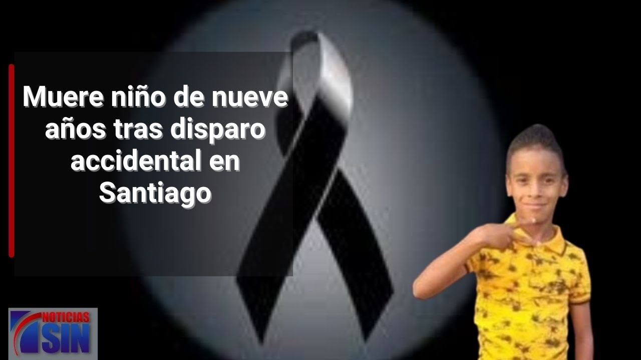 Muere niño de nueve años tras disparo accidental en Santiago - YouTube