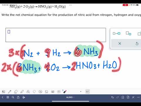 ALEKS: Writing the net equation for a sequence of reactions - YouTube