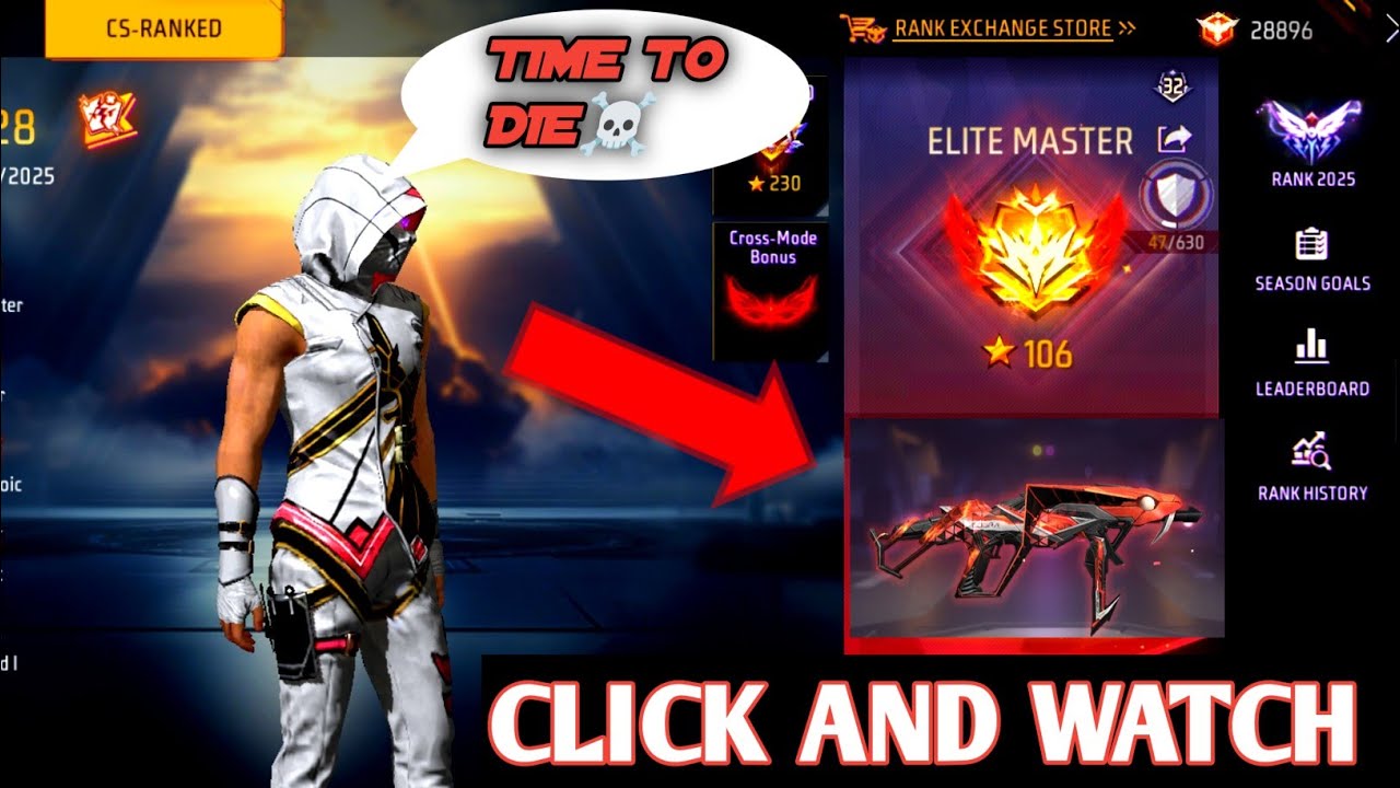 Free fire Cs Rank Push | Best Rank Push With Panel User Like Player ...