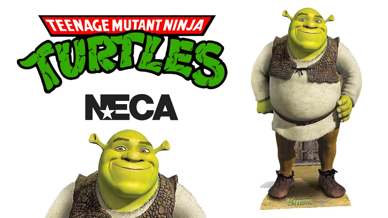NECA - TMNT Accessory - Shrek Cardboard Cutout - YouTube