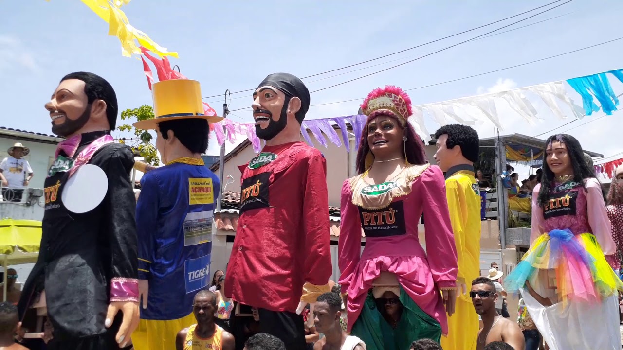 Encontro dos bonecos gigantes de olinda carnaval 2020 parte 02 - YouTube