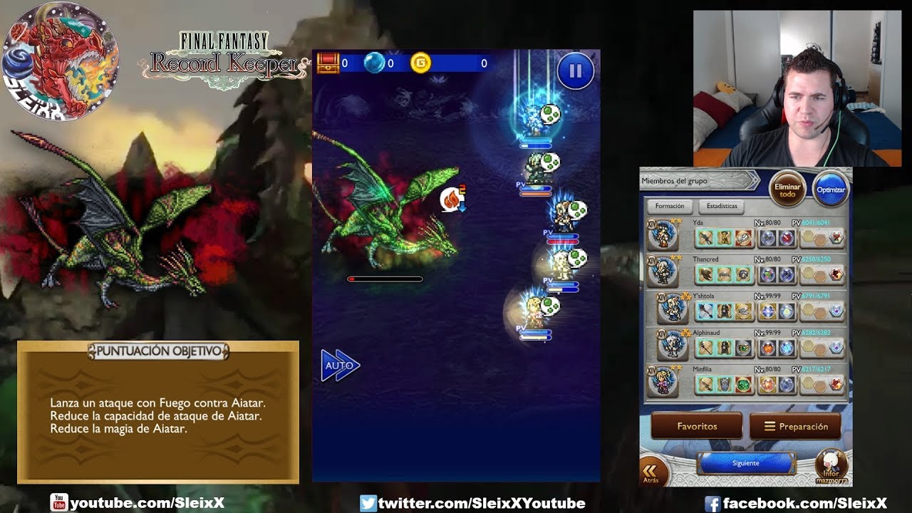 FFRK Evento FFXIV Alas azules, Definitivo++ CID - Aiatar - YouTube