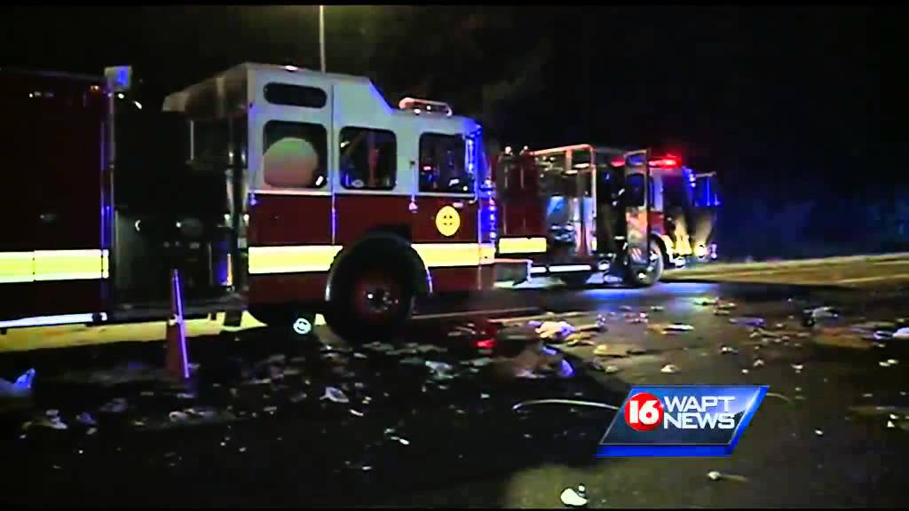 18-wheeler rear ends fire truck after fatal wreck - YouTube