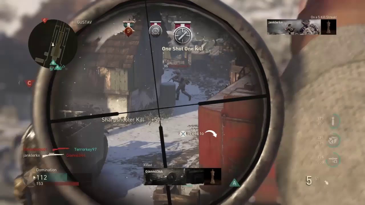 Cod ww2 sniping - YouTube