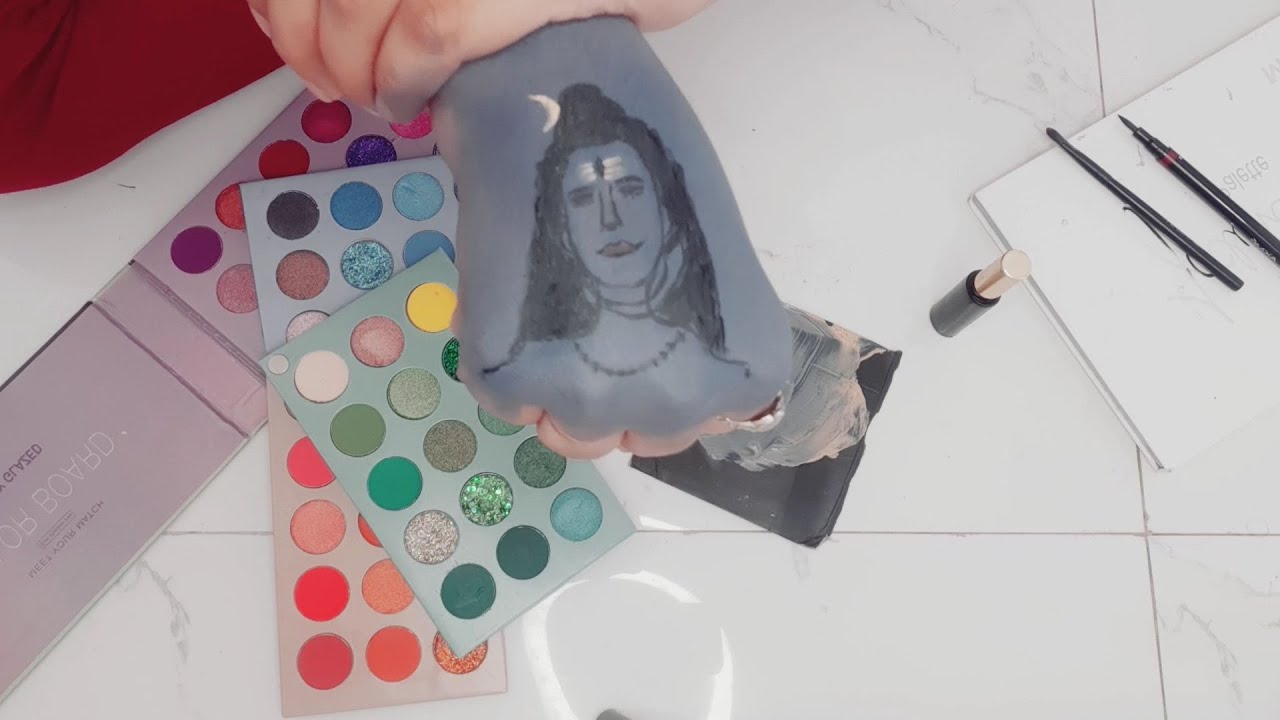 Shiv ji makeup tutorial। Shiv ji face makeup । Shiv ji makeup look ...