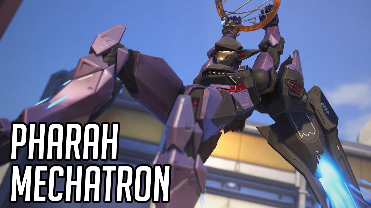 Pharah "Mechatron" Skin Showcase - Overwatch 2 - YouTube