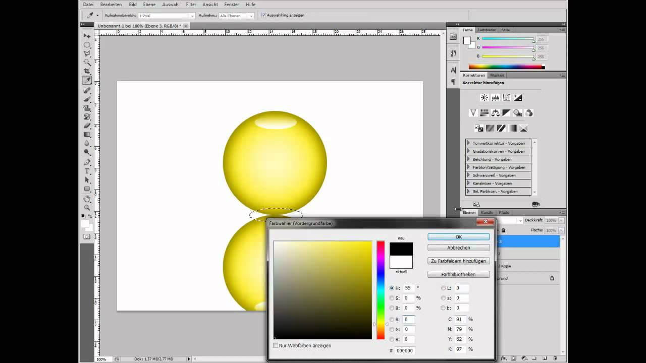 PsTutorial - Einfache 3D Kugel erstellen [HD] [DEUTSCH] - YouTube