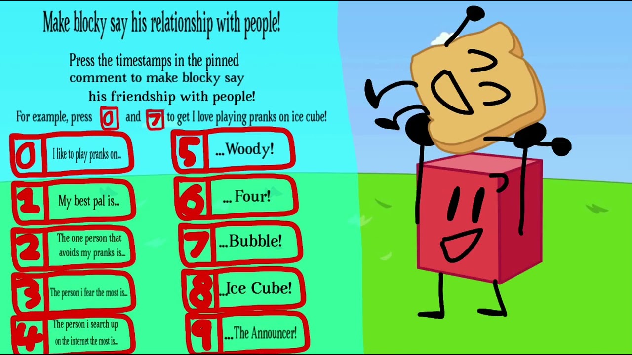 BFB soundboard! (Blocky edition) (fan made) - YouTube