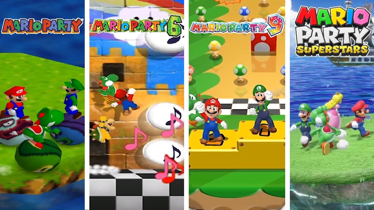 4 Player MiniGames in some Mario Party Games - YouTube