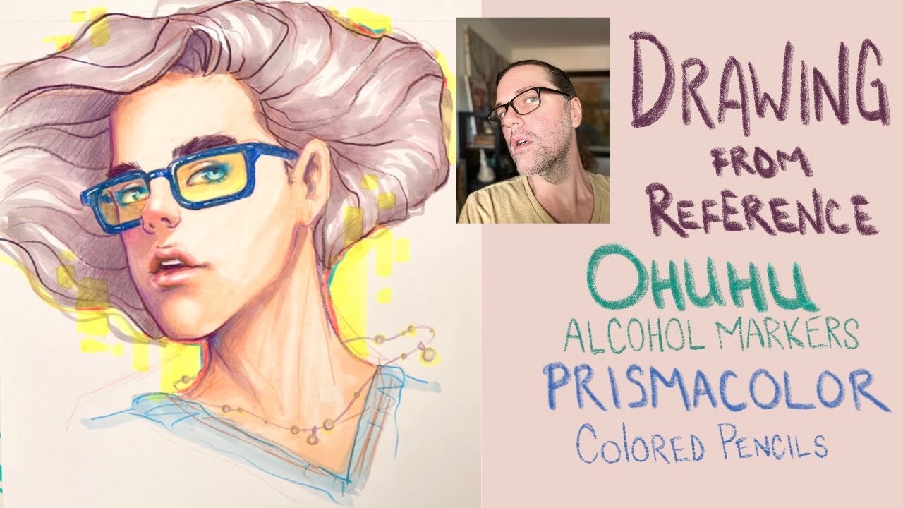 Drawing from Reference | Ohuhu Alcohol Markers | Prismacolor Colored ...