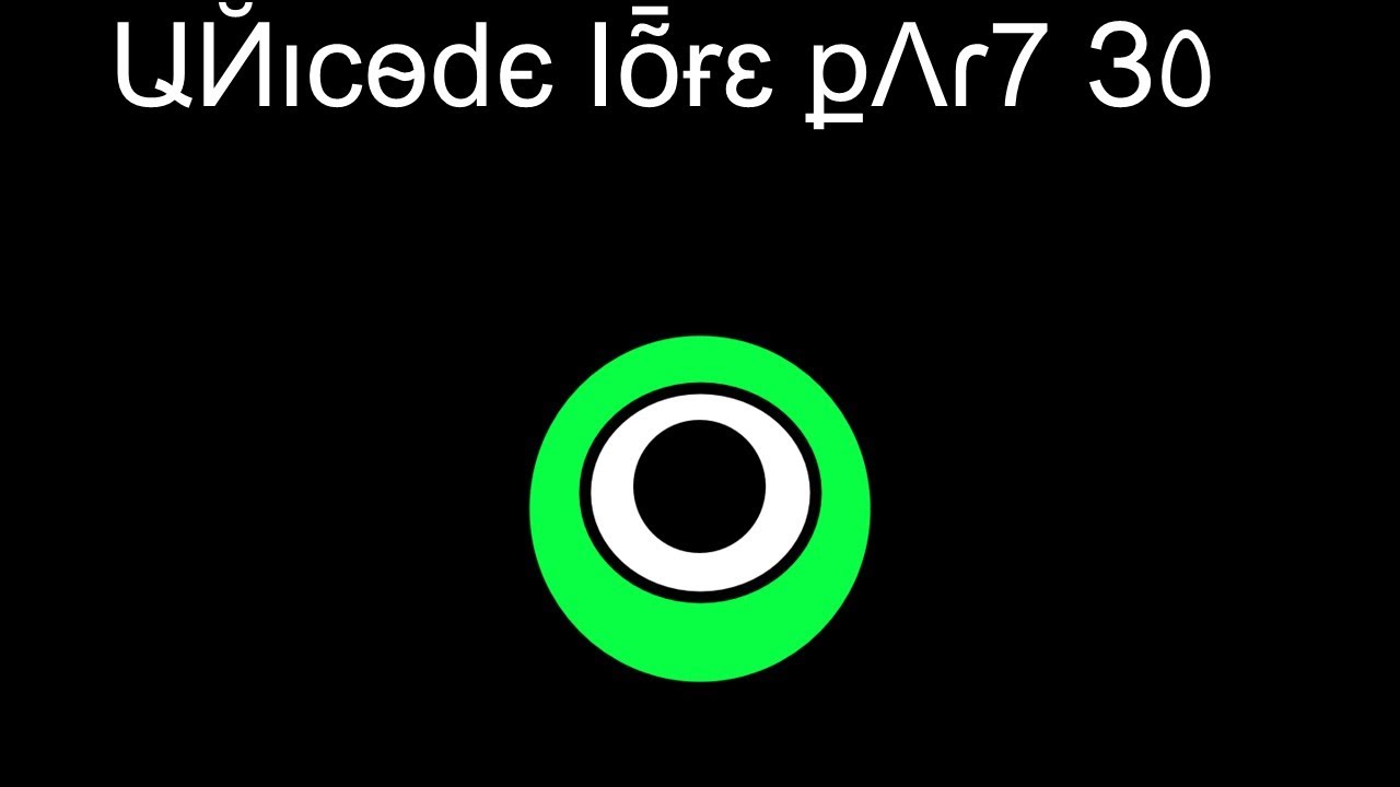 Unicode Lore Part 30 - YouTube