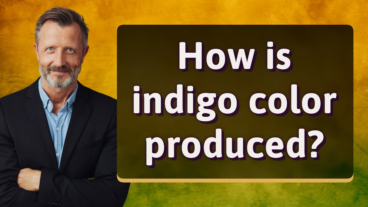 How is indigo color produced? - YouTube