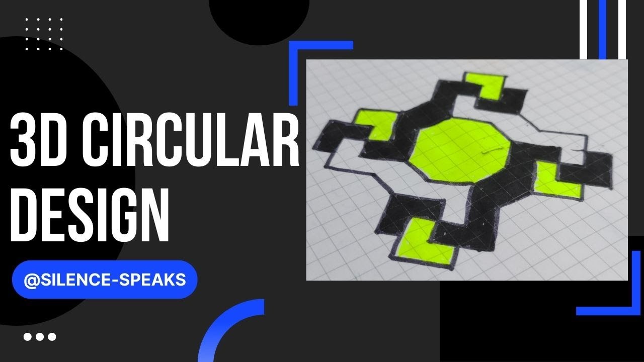 3D Circular Design | Drawing With Face Cam - YouTube