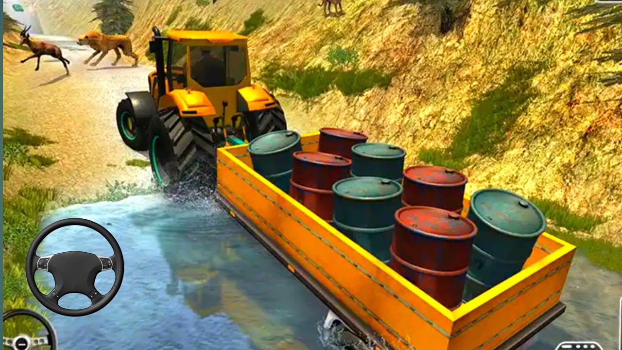 Heavy Tractor Trolley Games 3D ! Real Tractor Trolley Games - YouTube