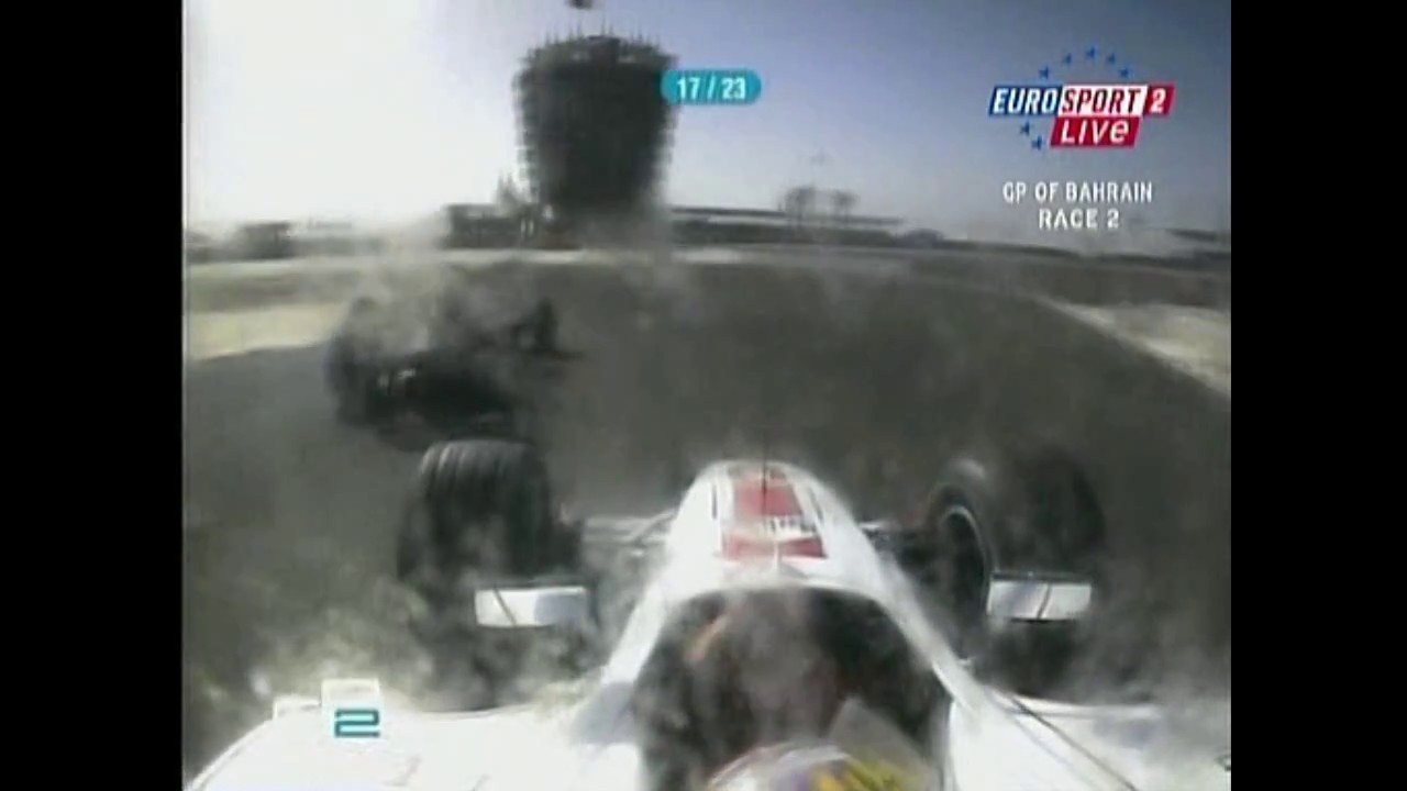 Rosberg vs Pantano GP2 2005 Bahrain GP - YouTube