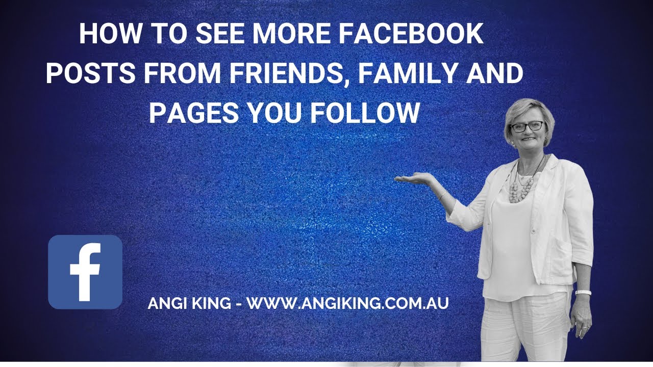 Tech Tip #70 - Seeing more Facebook Posts from Friends and Family - YouTube