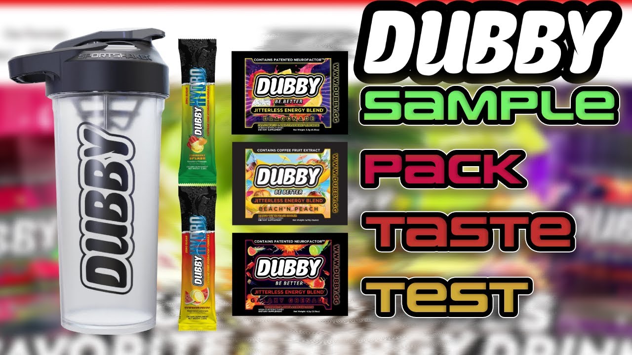 Dubby Energy 5-Pack Sample Taste Test | Spacebar24 - YouTube
