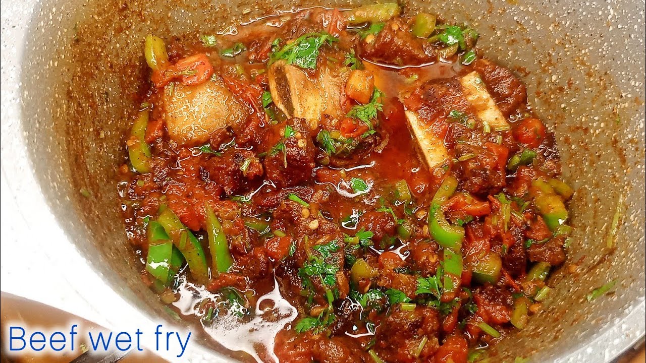 Delicious beef wet fry recipe by foodsentar_ cooking. - YouTube