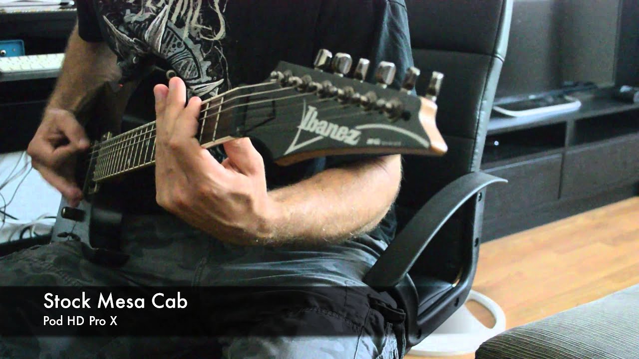 Stock Cab VS Two Notes Cab - Pod HD Pro X - Metal - YouTube