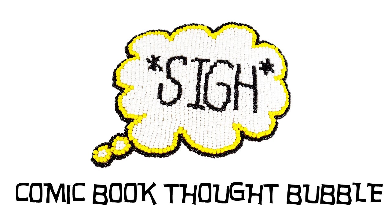 How To Make a Comic Book Thought Bubble - YouTube
