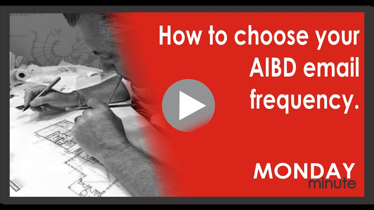 How to choose your AIBD email frequency. - YouTube