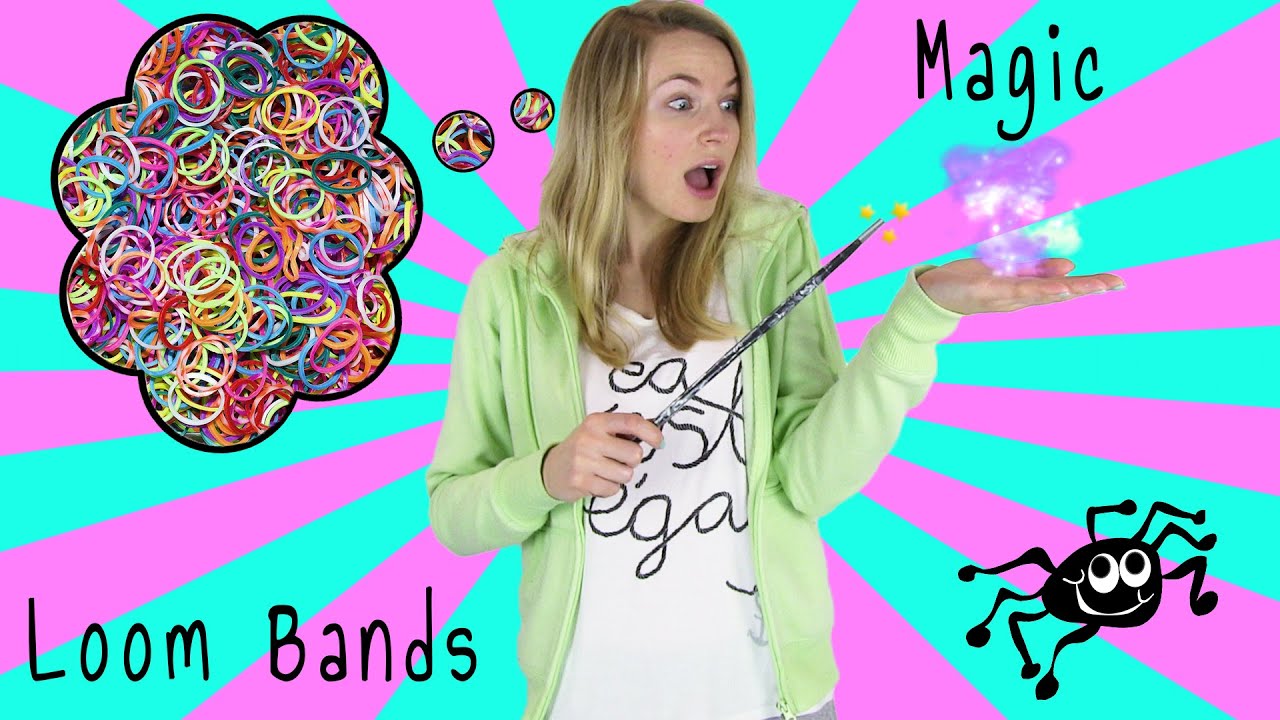 How To Loom Bands Magic Tricks! DIY 6 Magic Tricks with Rubber Band ...