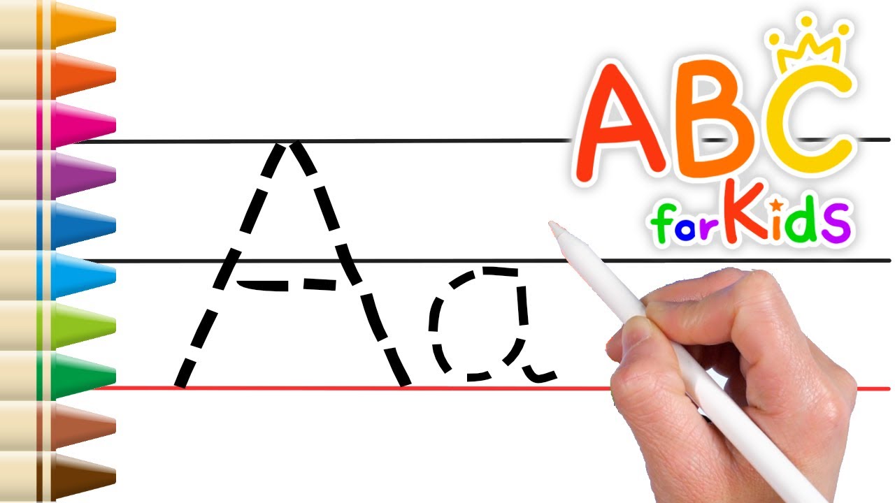 ABC for Kids | How to write uppercase lowercase from A to Z | Learn ...