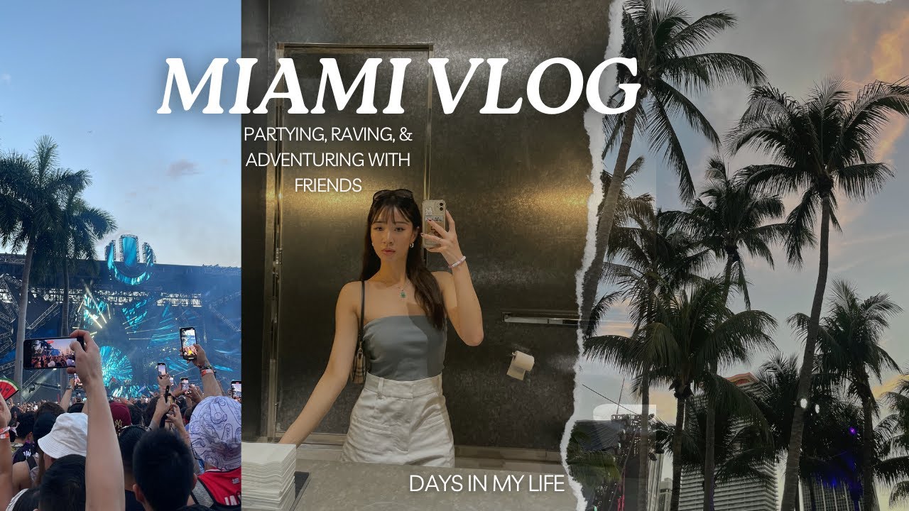 miami vlog ♥ ultra music festival, raving, miami music week, chilling ...