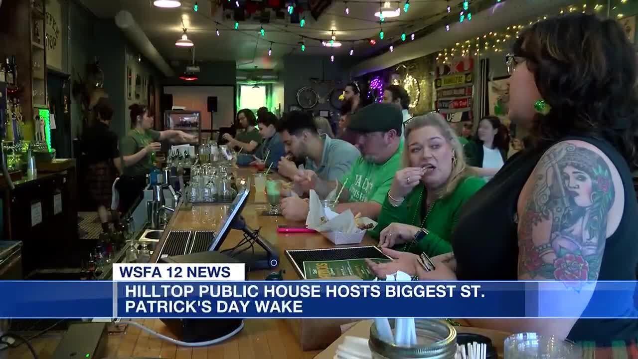 Hilltop Public House hosts biggest St. Patrick's Day wake - YouTube
