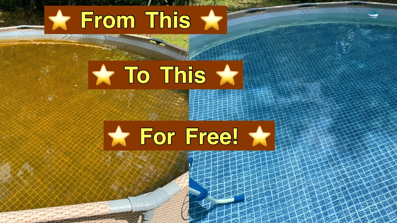 How to get iron / rust out of pool water (well water) - YouTube