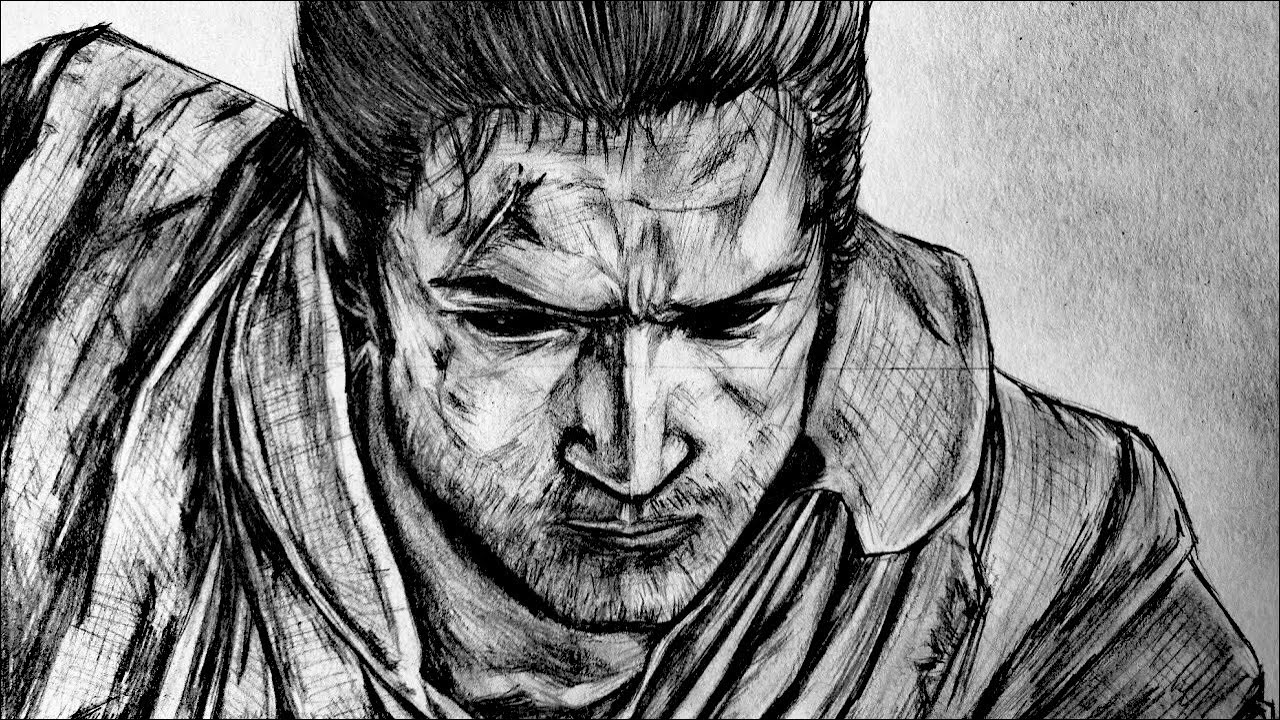 How To Draw Sekiro From Sekiro Shadows Die Twice Step By Step [Tutorial ...