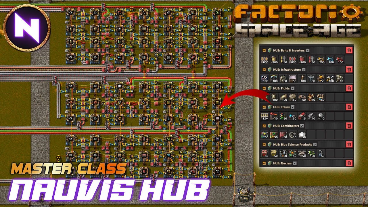 Make Everything With the NAUVIS STARTER HUB for SPACE AGE | Factorio ...