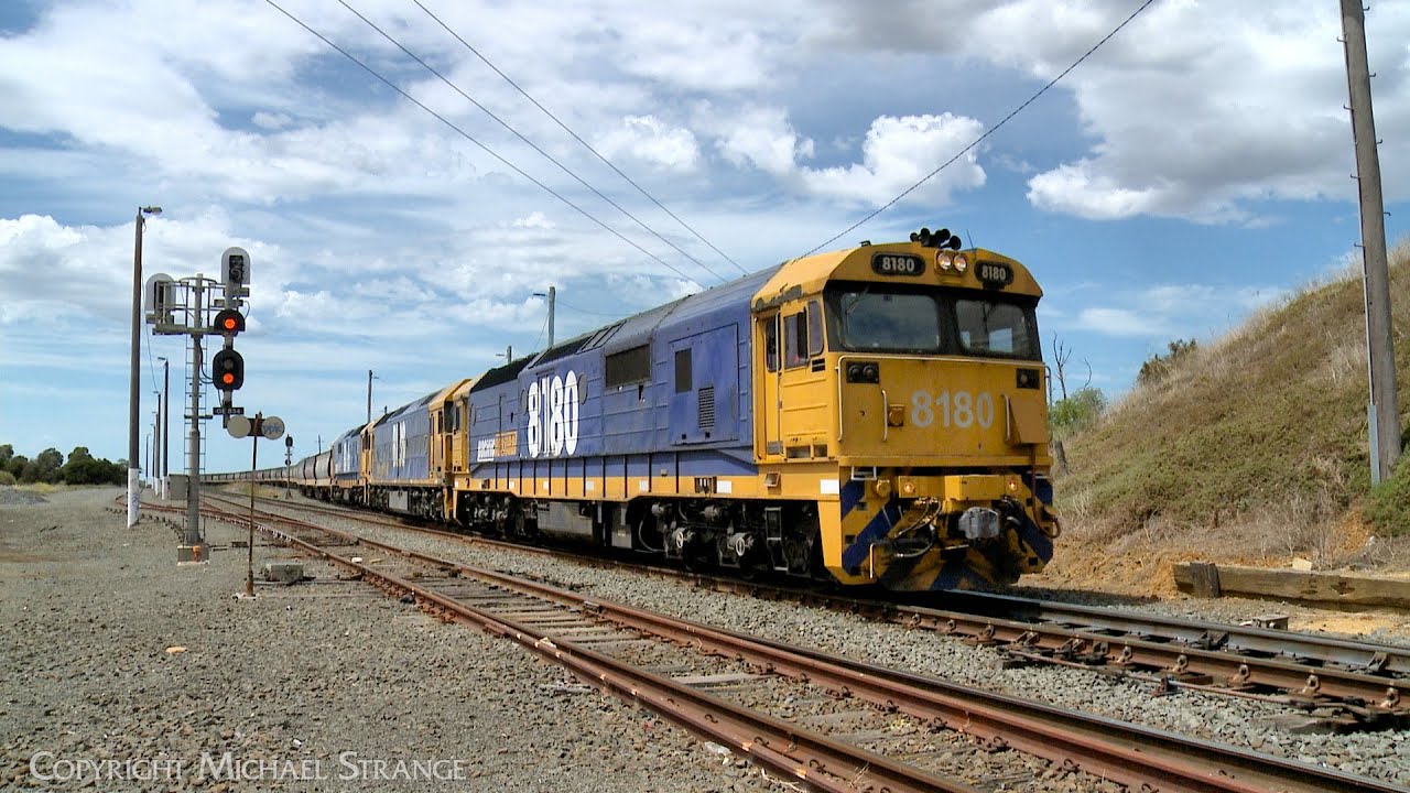 7735V Pacific National Grain Train With 8180 BL30 8166 (6/11/2023 ...