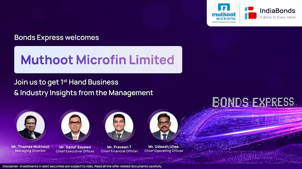 IndiaBonds brings a webinar with MUTHOOT MICROFIN LIMITED - YouTube