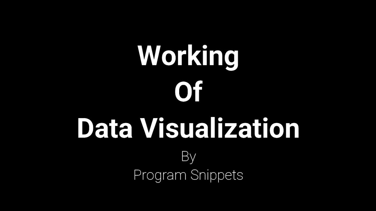 Working of Data Visualization - YouTube