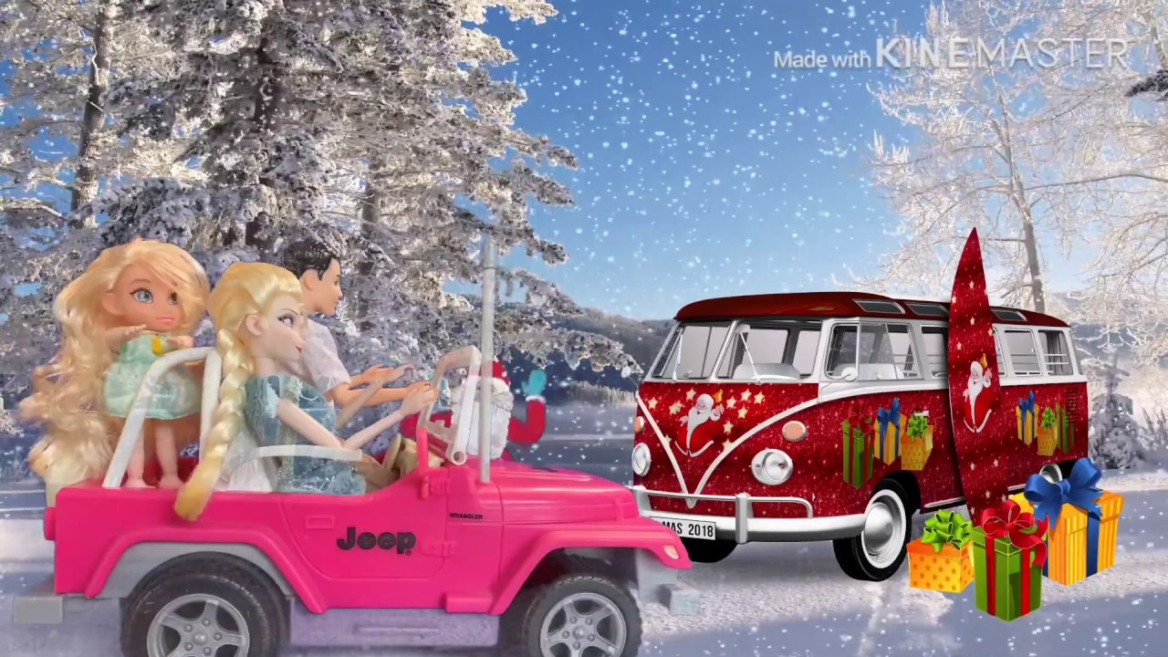 Frozen Elsa Toddler Christmas Shopping and Visiting Santa Claus 🎅 - YouTube