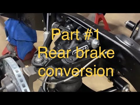 C10 rear brake conversion - YouTube