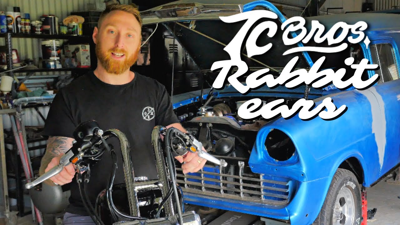 Rabbit ear handlebar install on my Harley Davidson - YouTube