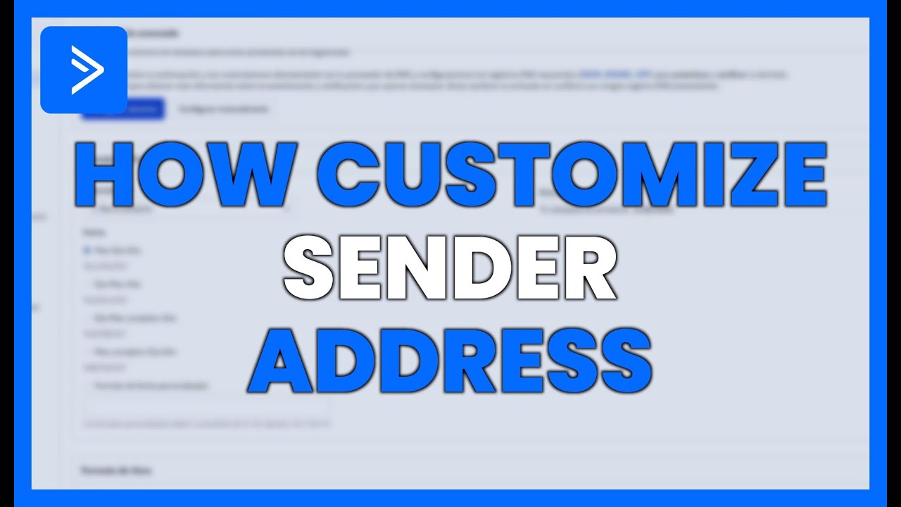 HOW TO CUSTOMIZE THE SENDER ADDRESS IN ACTIVE CAMPAIGN - YouTube