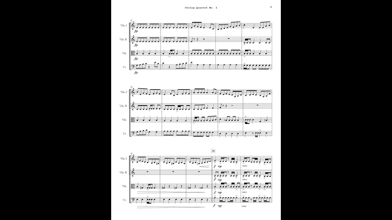 Curtis Wright - String Quartet No 1 Demo - YouTube