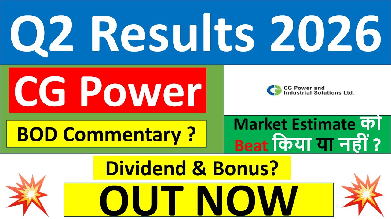 CG Power Q2 results 2026 | CG Power results today | CG Power Share News ...